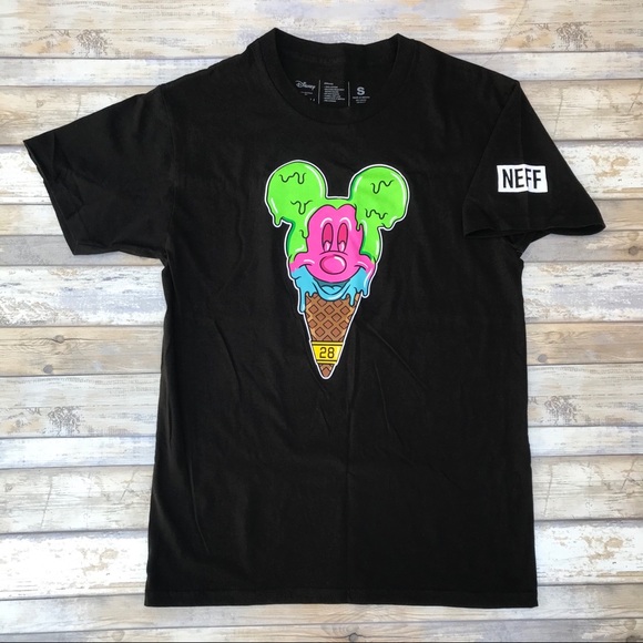 Neff | Shirts | Disney By Neff Mickey Mouse Ice Cream Cone Tshirt ...